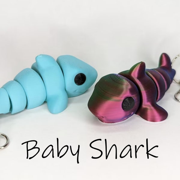 3d Printed Shark Keychain - Etsy