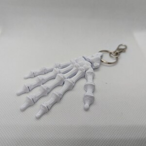 Skeleton Hand Bone Flexi Fidget Key Chain - Etsy