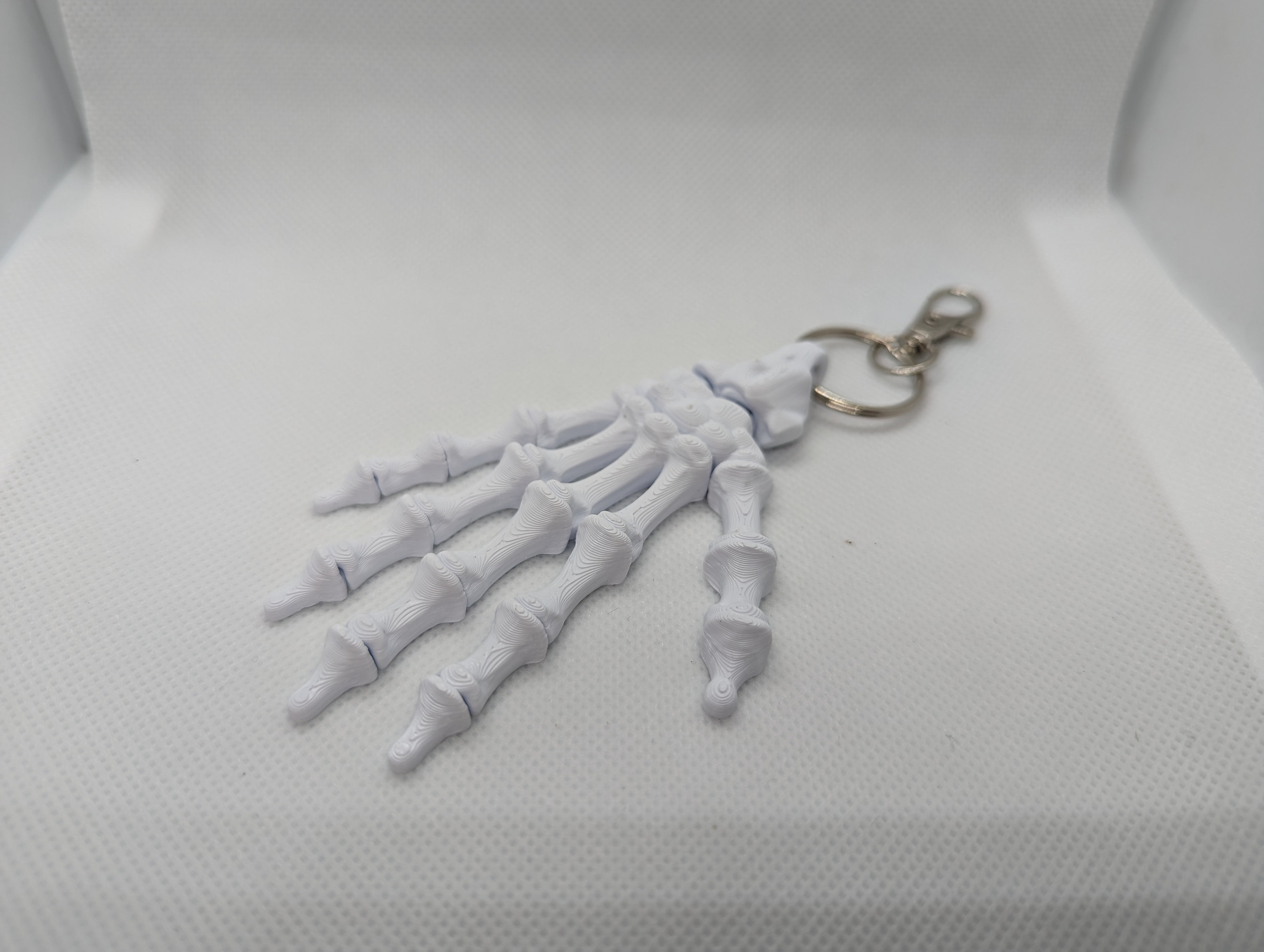 Skeleton Hand Bone Flexi Fidget Key Chain - Etsy