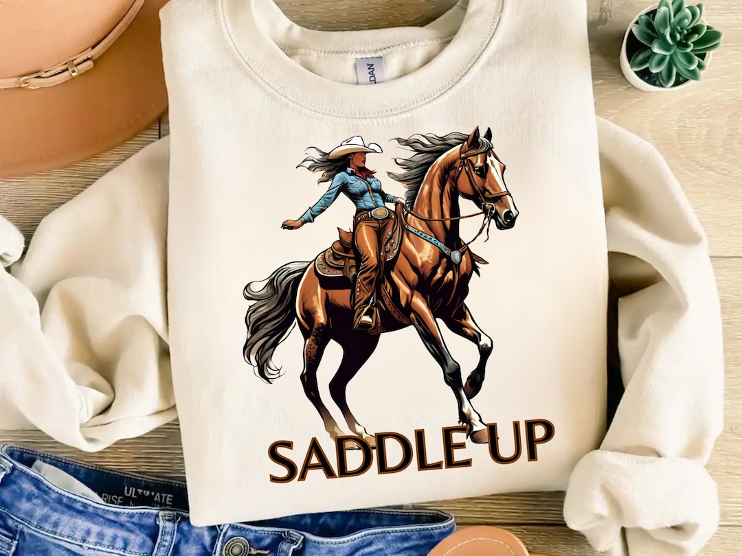 Saddle up Cowgirl Png Wild West Png Western High Quality Design Cowgirl ...