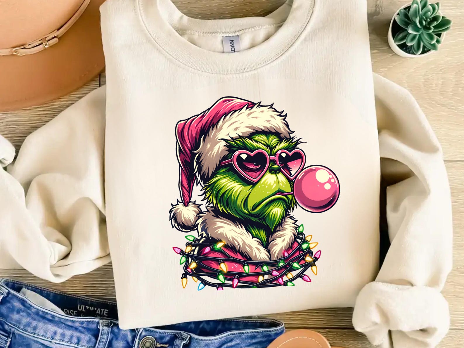 Pink Grinch Christmas PNG | Cool Grinch PNG | Santa Grinch Trendy ...