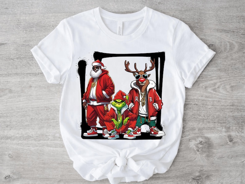 Hip-hop Christmas Friends PNG Thug Life Christmas Characters PNG Santa ...