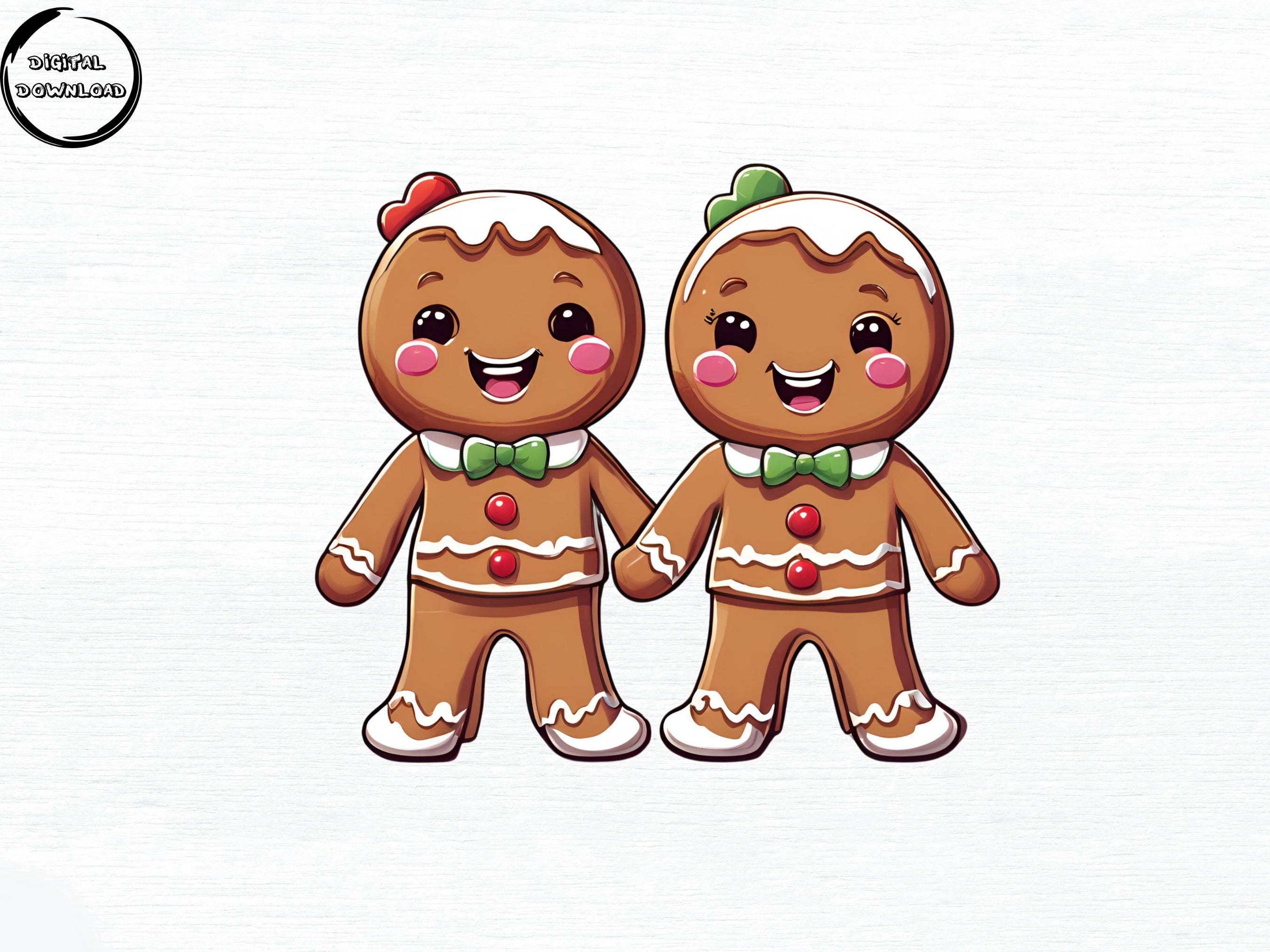 Christmas Gingerbread Family Member PNG Bundle Cute Family PNG Bundle ...