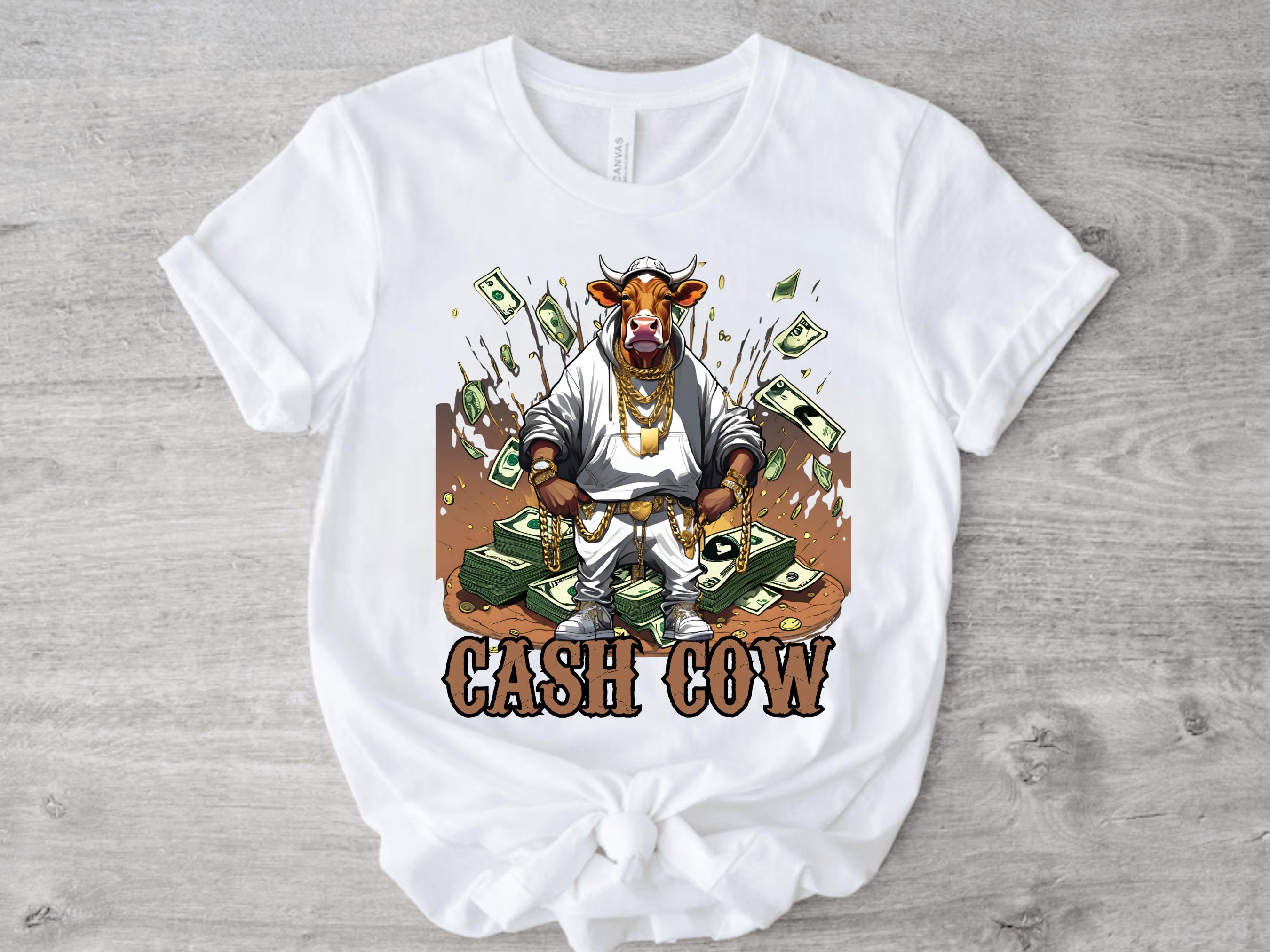 Funny Cash Cow Png Hip Hop Cow Png Sarcastic Rich Cow Urban Cash Cow ...