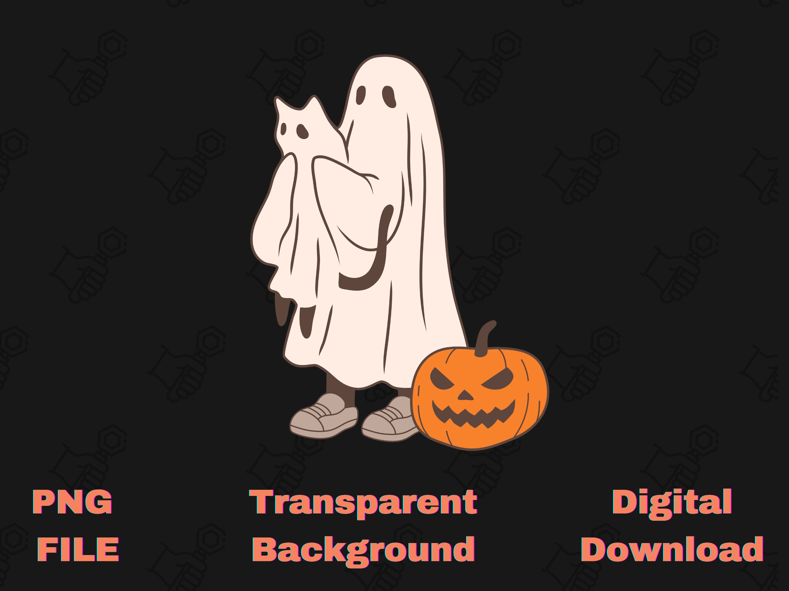 Family Member Ghosts PNG Bundle| Cute Family PNG Bundle | Ghost Family ...