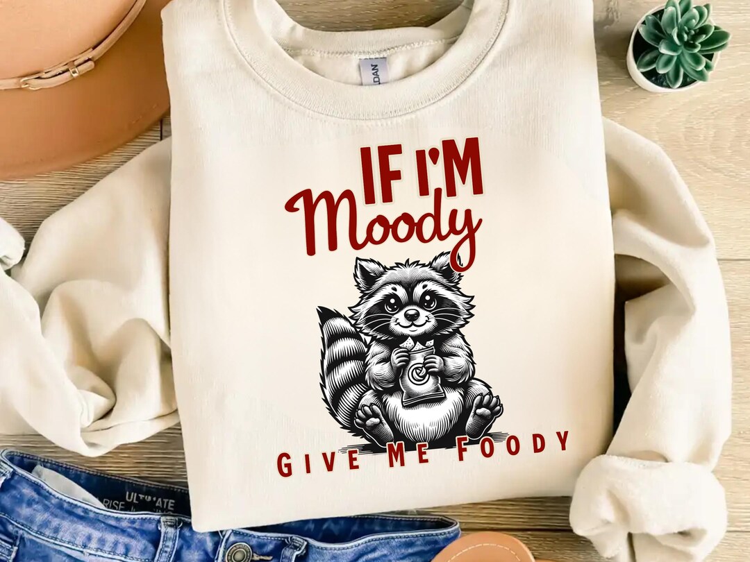Wenn ich Laune bin, gib mir Foody Design, Food Lover Waschbär Png ...