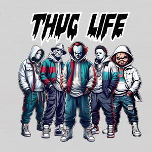 Thug Life Halloween Png Horror Character Png Halloween Squad Png ...