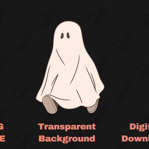 Family Member Ghosts PNG Bundle| Cute Family PNG Bundle | Ghost Family ...