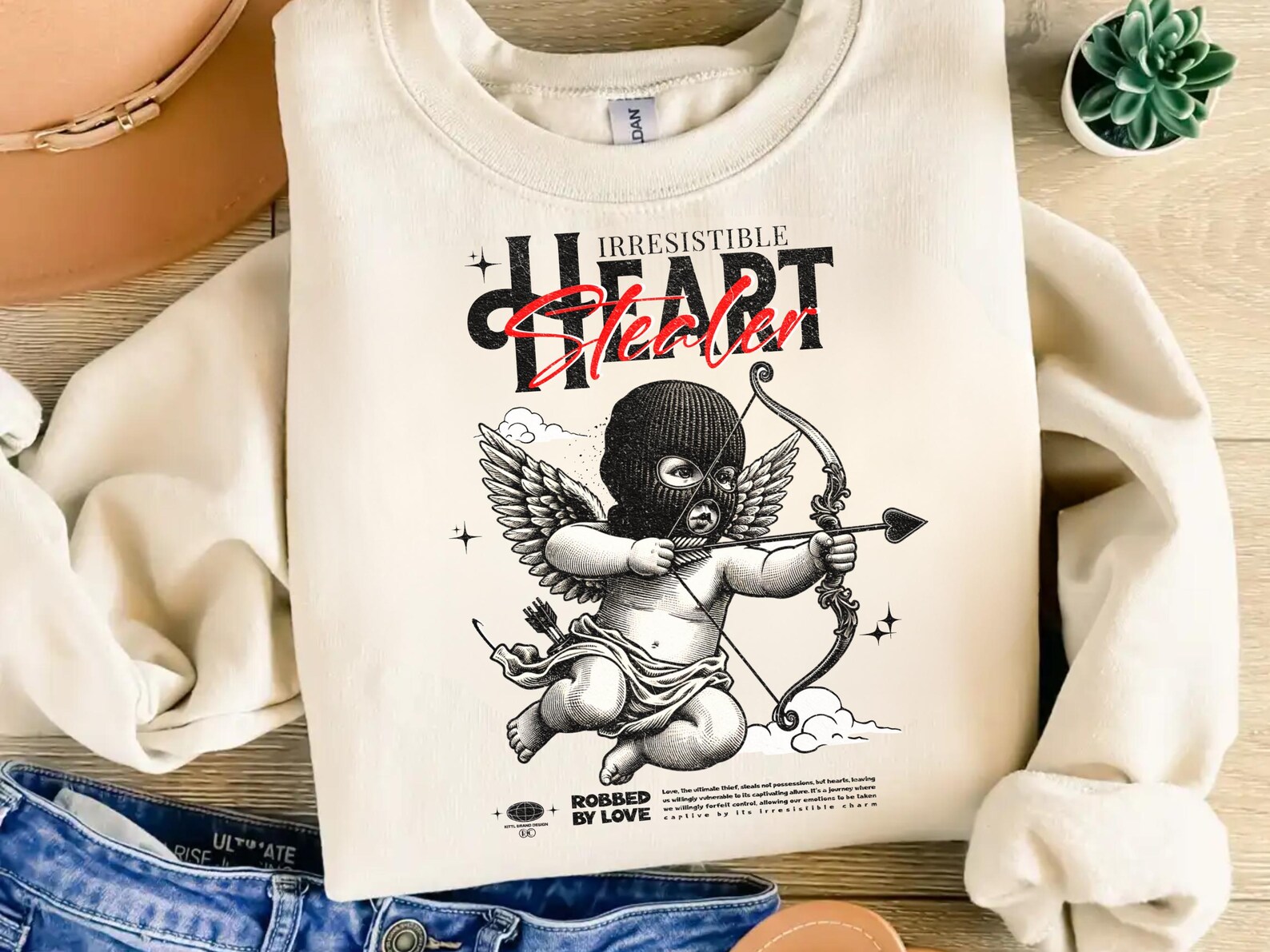 Retro Cupid Heart Stealer , Irresistible Heart Stealer Retro Design ...