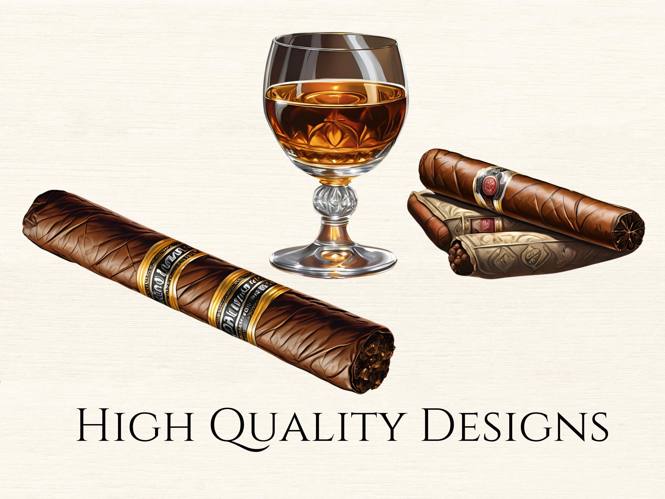 Cigar Clipart Bundle | High-quality Photorealistic Cigar Art | Cigar ...