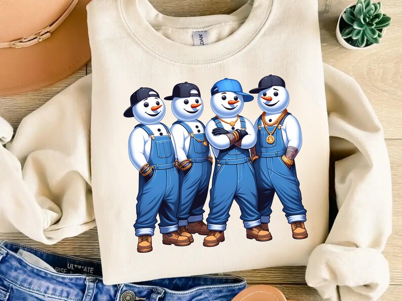 Hip Hop Snowman Squad PNG | Thug Life Winter Character PNG | Gangster ...