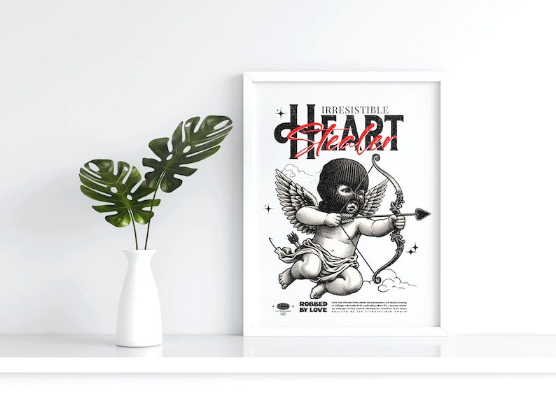 Retro Cupid Heart Stealer , Irresistible Heart Stealer Retro Design ...