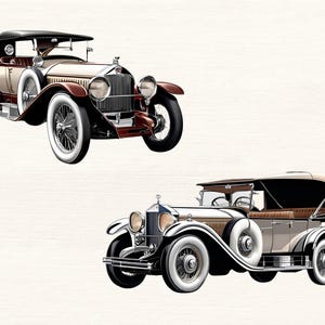 1920 Vintage Car PNG Bundle | Retro Car Pngs | Classic Car Sublimation ...