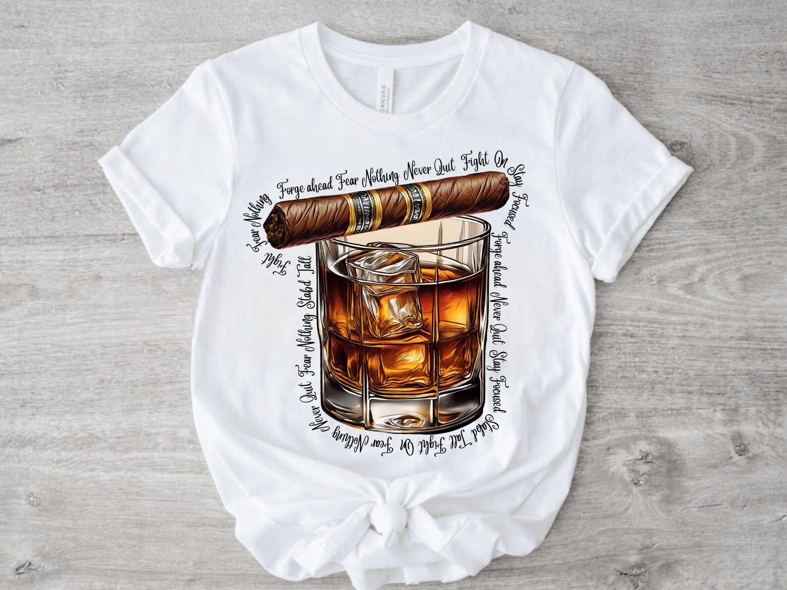 Motivational Cigar and Whisky Design | Inspirational Sayings for Him ...