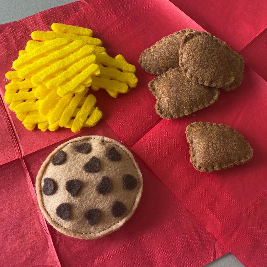 Felt Fast Food Chicken Restaurant Set ( Chicken Nuggets ) - Etsy