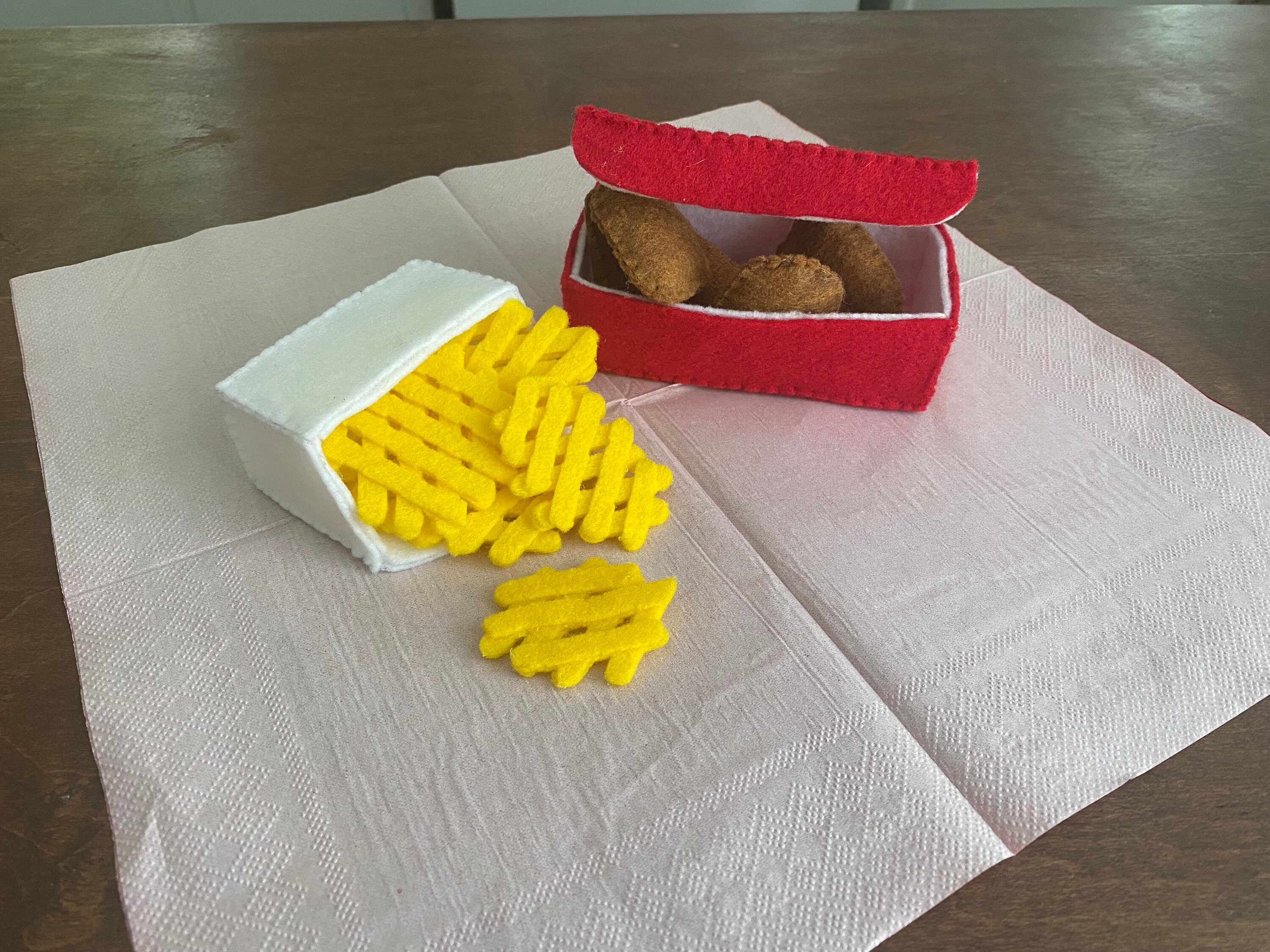 Felt Fast Food Chicken Restaurant Set - Etsy