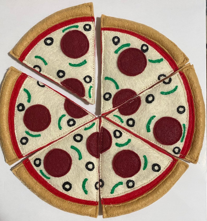 Felt Pepperoni Pizza Pretend Play Toy - Etsy