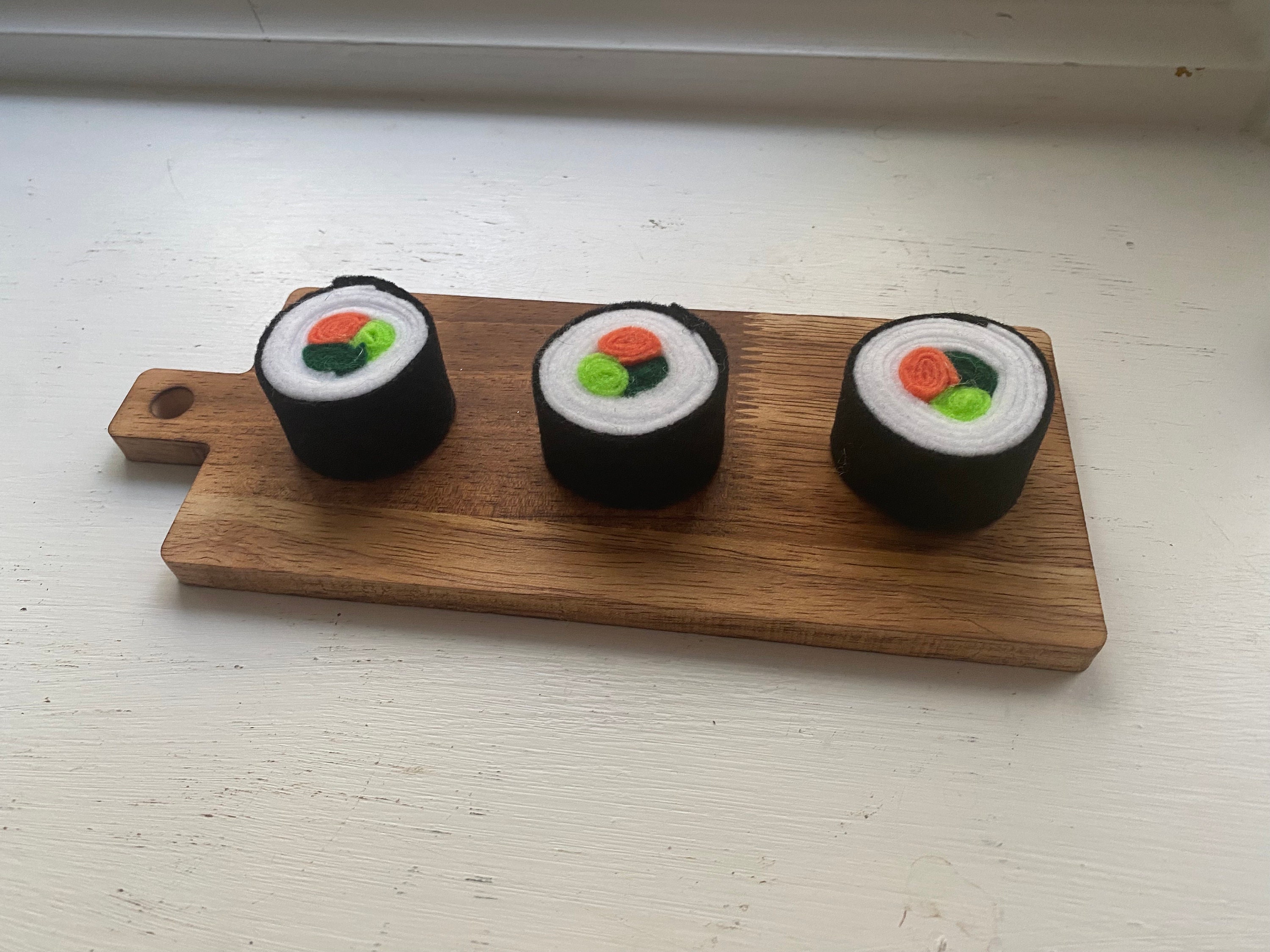 Felt Sushi Set of 6 pretend Play Toys - Etsy