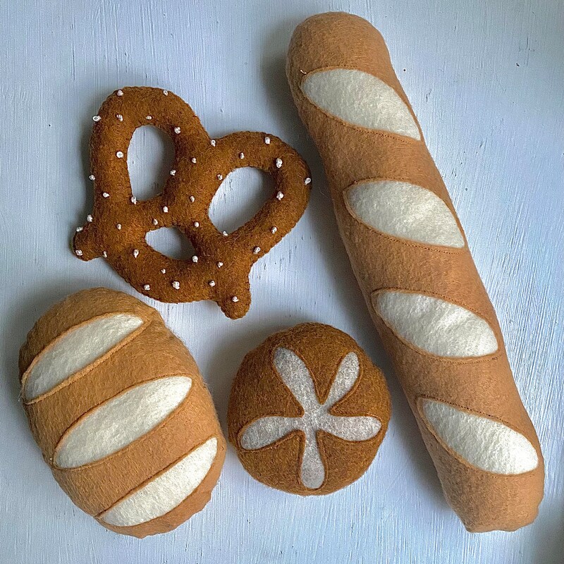 Felt Bread - Etsy