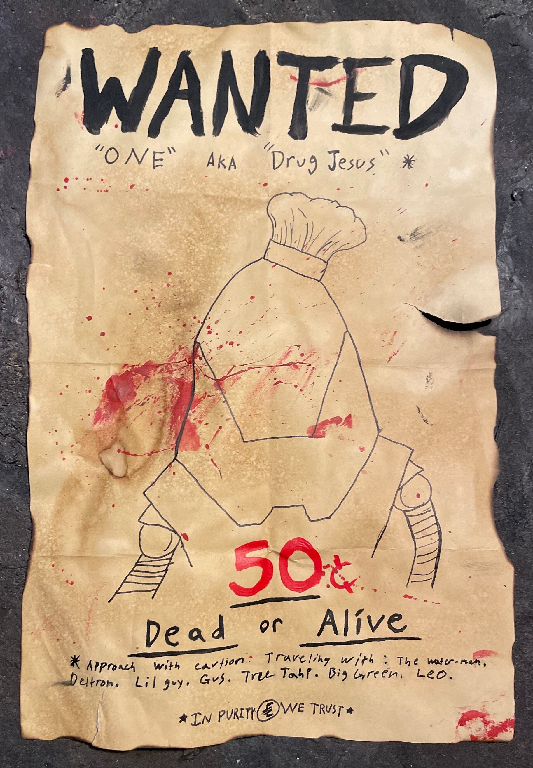 Personalized Hand Drawn Wanted Posters Fantasy or Apocalyptic ...