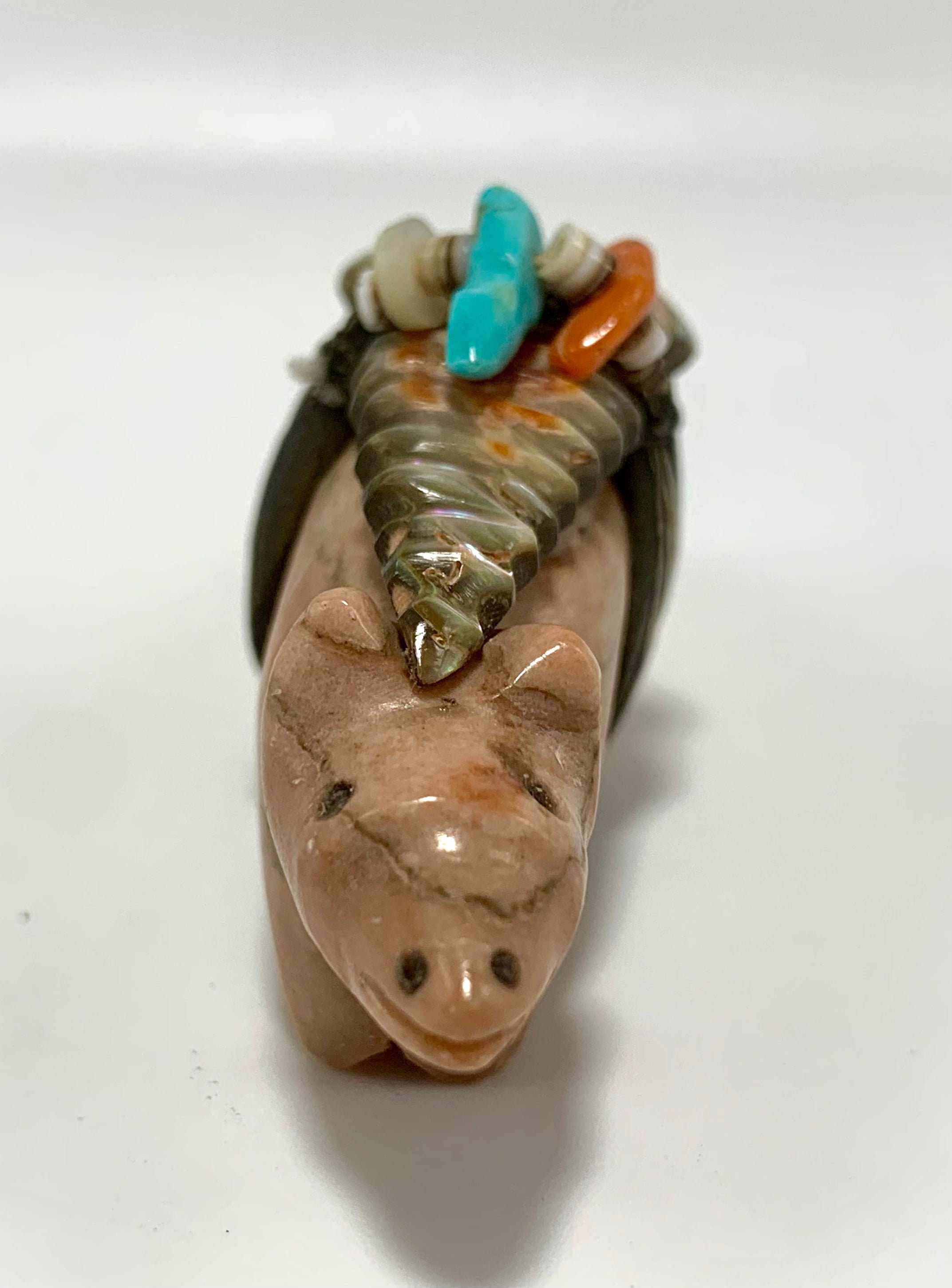 1970s Native Zuni Carved Stone Bear Fetish by Edna Leki (d.) - Etsy