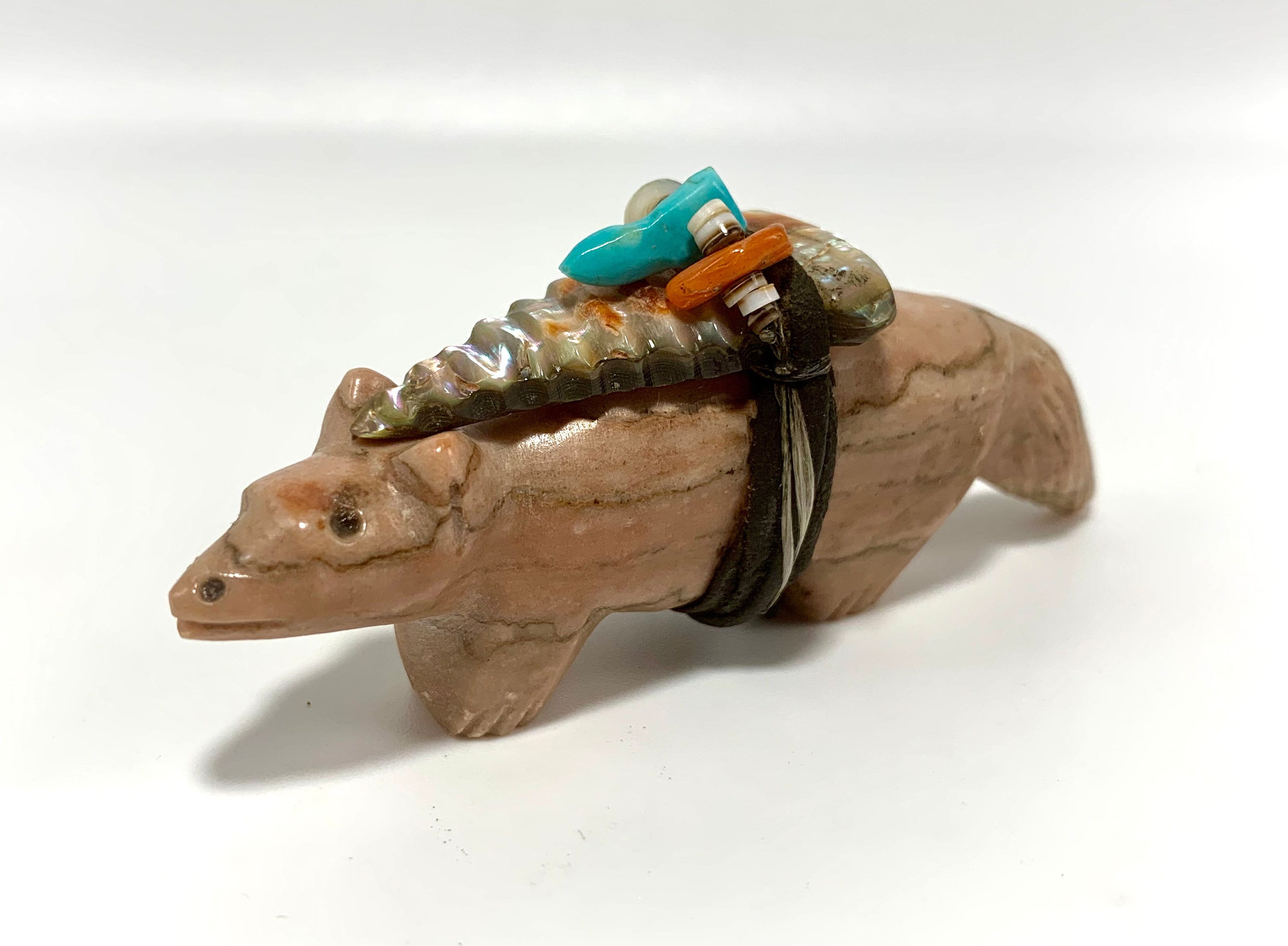 1970s Native Zuni Carved Stone Bear Fetish by Edna Leki (d.) - Etsy