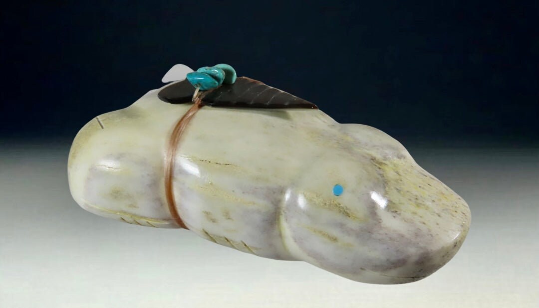 Native Zuni Carved Deer Antler Frog Fetish by Leland Boone - Etsy