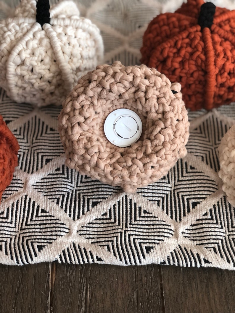 Macrame Pumpkin Hand Woven Pumpkin Decor Boho Pumpkin Decor Fall ...