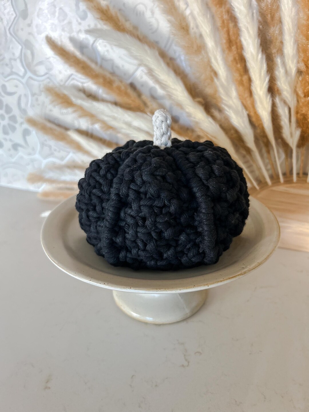 Macrame Pumpkin Hand Woven Pumpkin Decor Boho Pumpkin Decor Fall ...