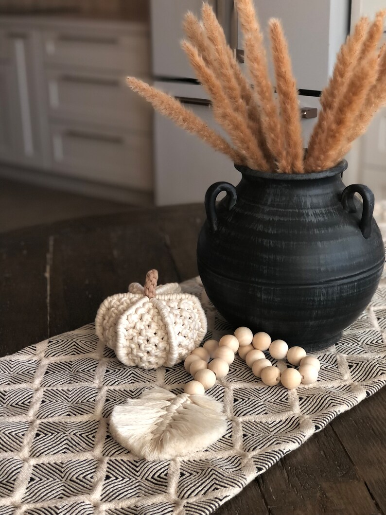 Macrame Pumpkin Hand Woven Pumpkin Decor Boho Pumpkin Decor Fall ...