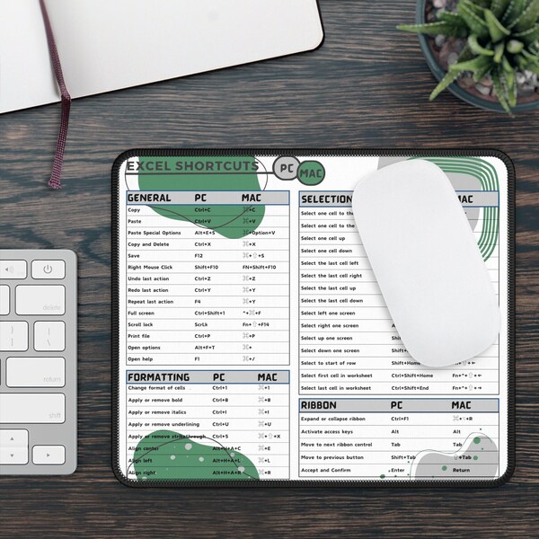 Excel Shortcut Mouse Pad - Etsy