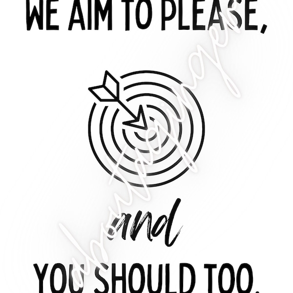 Aim to Please - Etsy