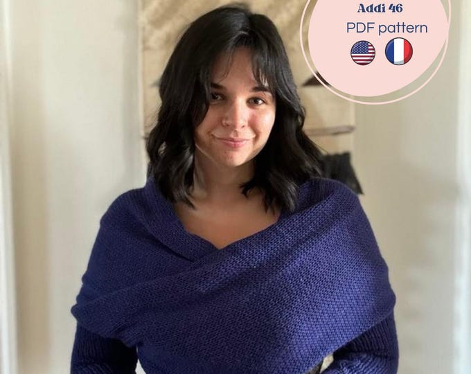 Scarf With Sleeves Circular Knitting Machine, Sentro Scarf, Fourlard ...