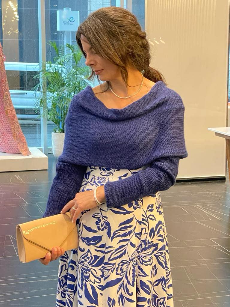 Scarf With Sleeves Circular Knitting Machine, Sentro Scarf, Fourlard ...