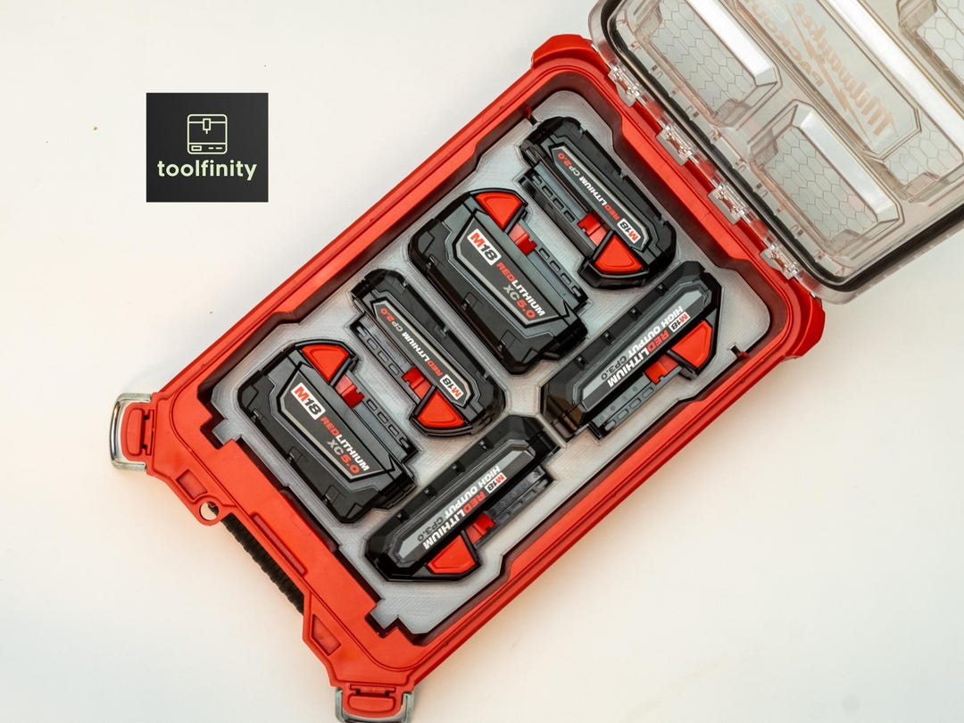 Milwaukee PACKOUT M18 Battery Holder Rack Tray Insert Storage - Etsy