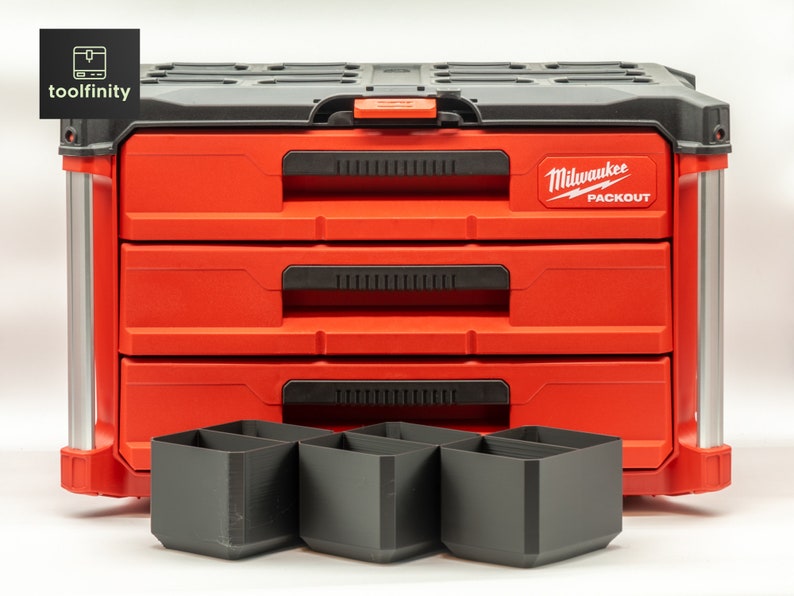 Milwaukee PACKOUT 3-drawer Toolbox Organizer Bins 3-pack - Etsy