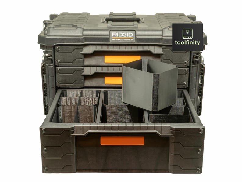 Set of 2 Bins for Ridgid Pro Gear 2.0 3-drawer Toolbox - Etsy