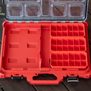Set of 3 Small Parts Bin for Low Profile Milwaukee PACKOUT Organizer ...