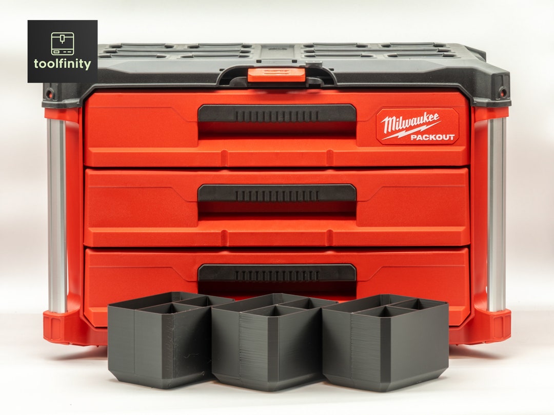 Milwaukee PACKOUT 3-drawer Toolbox Organizer Bins 3-pack - Etsy