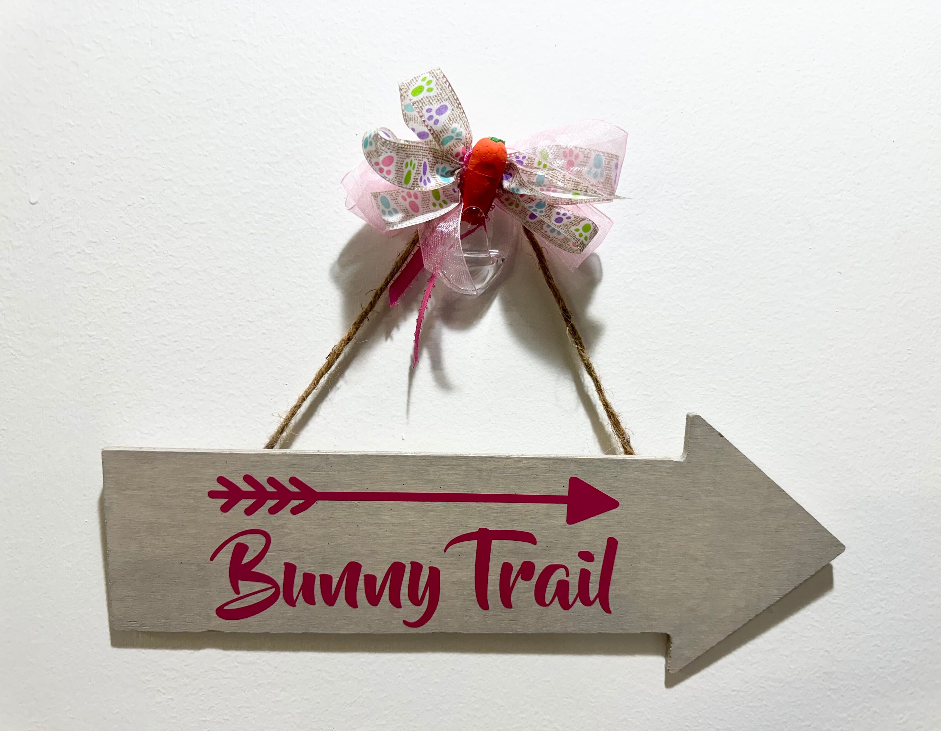Bunny Trail Arrow Sign - Etsy