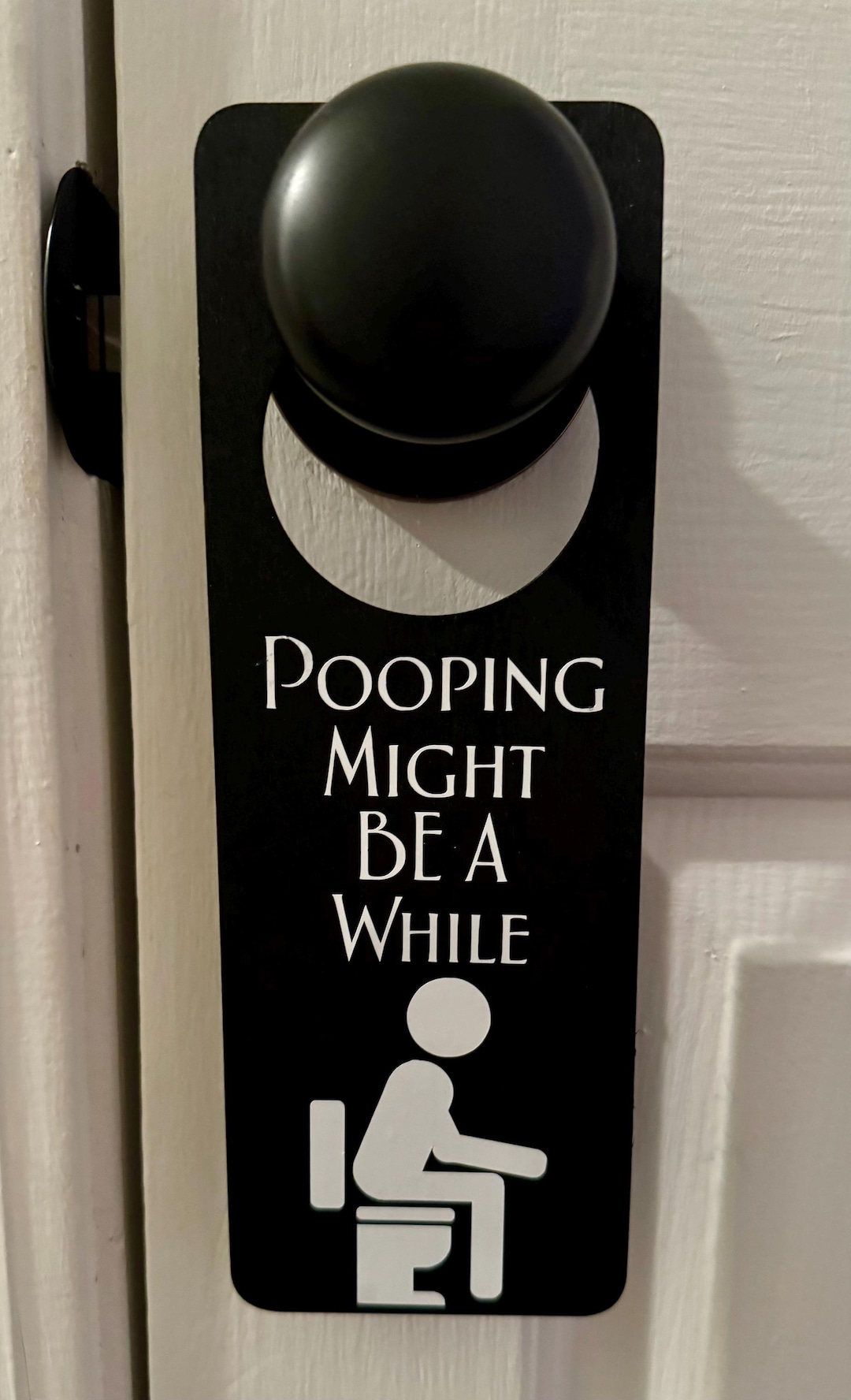Pooping Door Hanger - Etsy