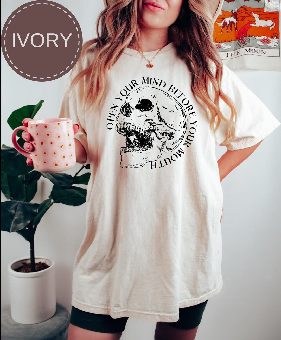 Distressed Skull T Shirt Motionless in White Shirt Band Shirt Lyric ...
