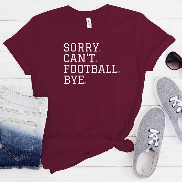 Sorry Cant Football Bye Svg - Etsy