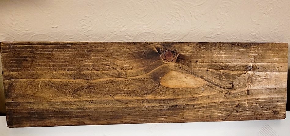 Two Reclaimed Sanded and Stained Blank Wood Boards. Size is 40" X 5.5 ...