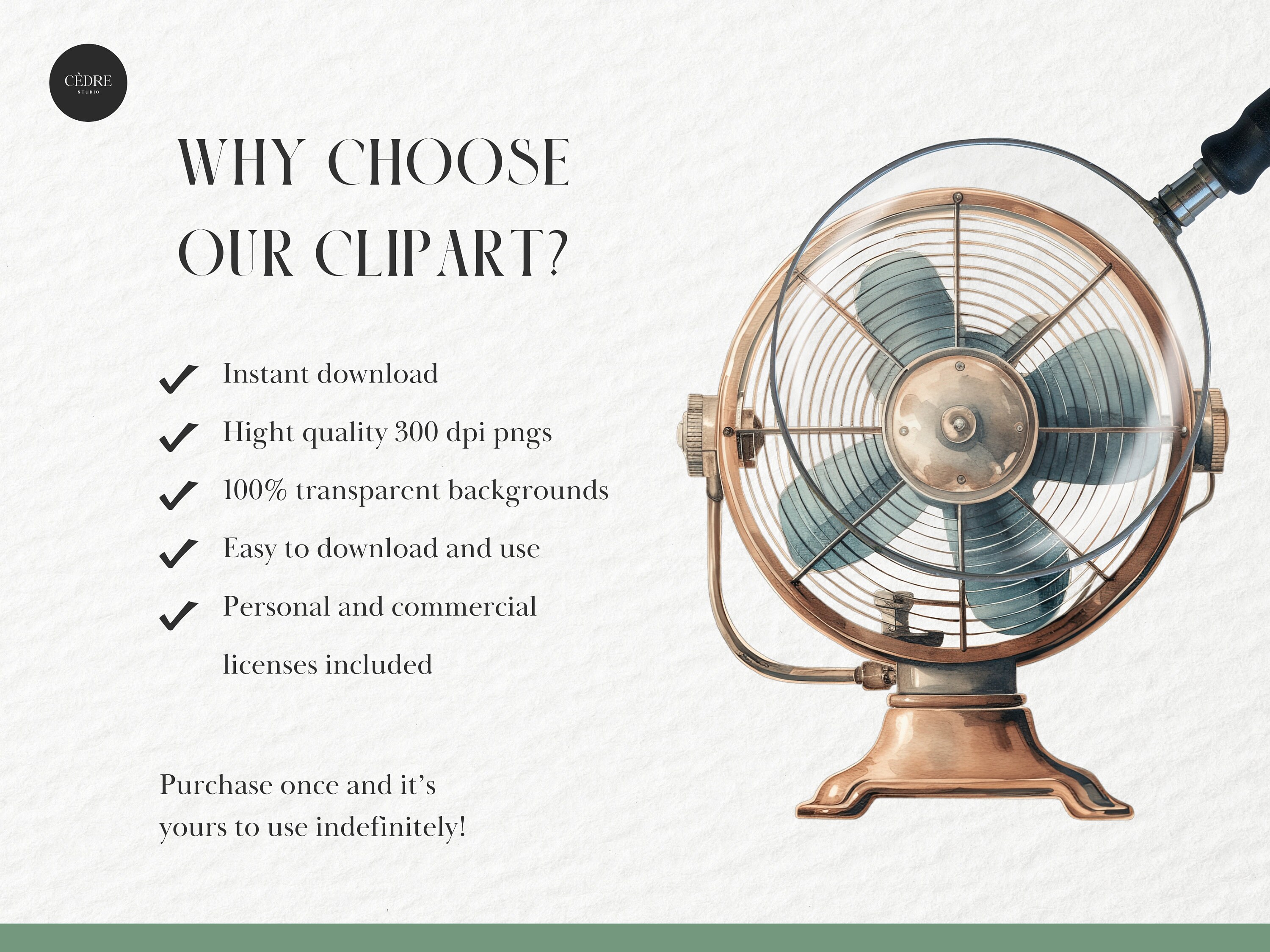 Watercolor Electric Fan Clipart, Electric Fans Present Clipart ...