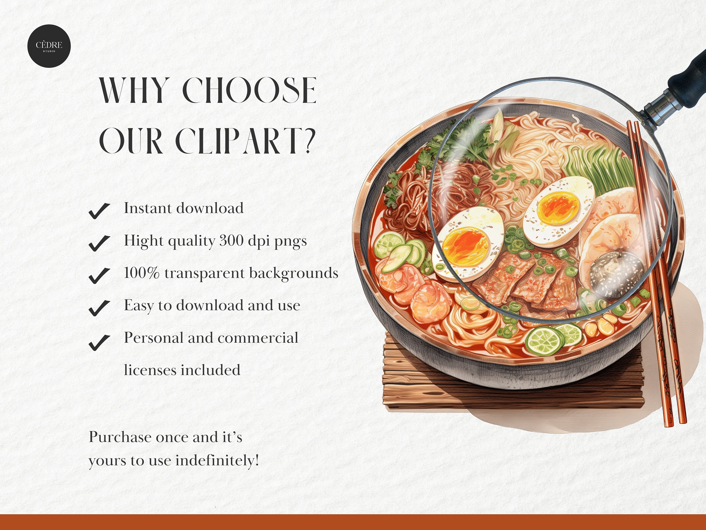 Watercolor Japanese Ramen Clipart, Ramen Noodles, Authentic Japanese ...