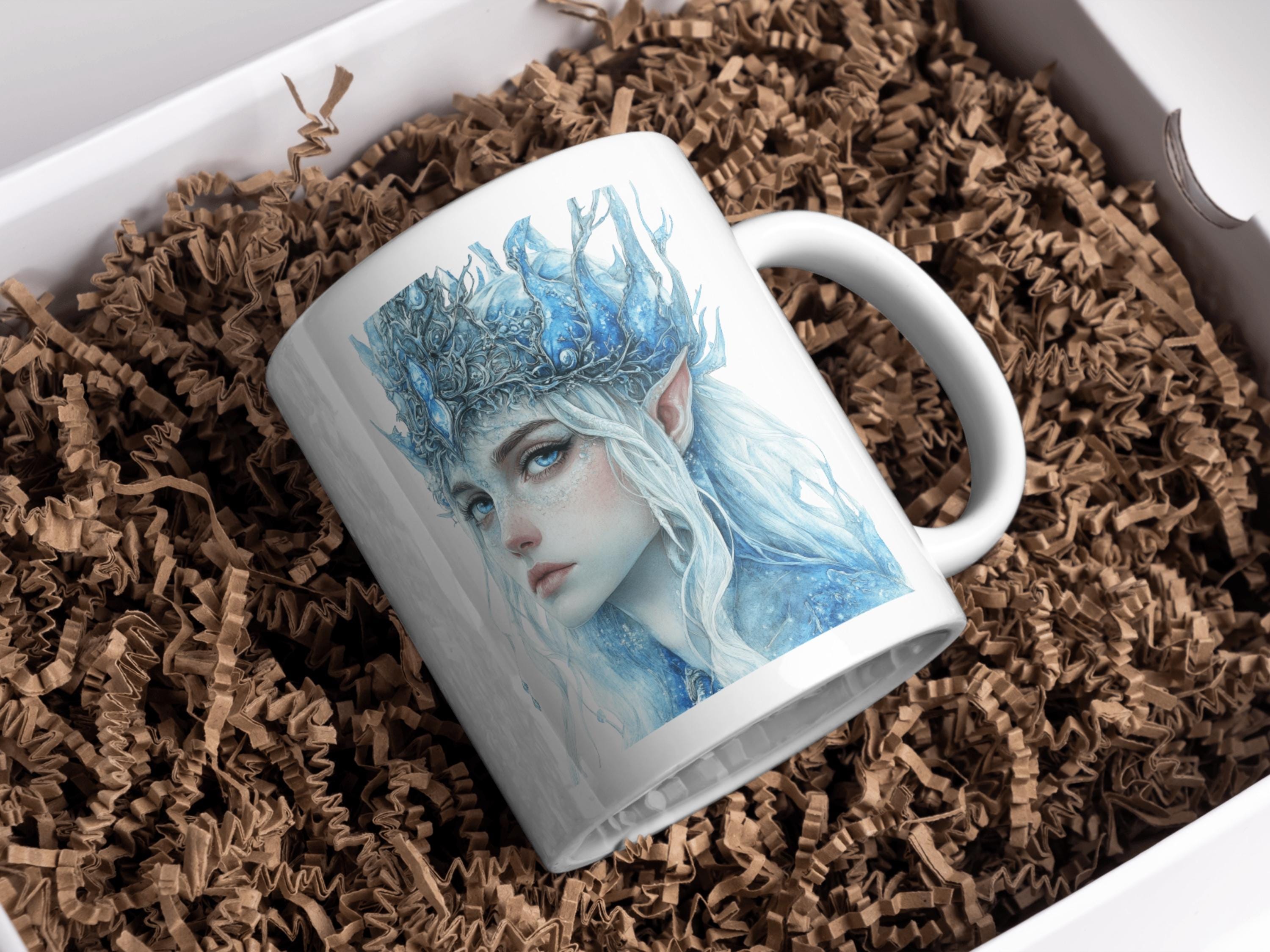 Watercolor Elemental Ice Witch Clipart, Frostbound Spellcaster, Snow ...