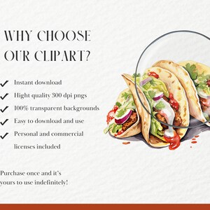 Watercolor Mexican Cuisine Clipart, Mexican Food Clipart, Texmex ...