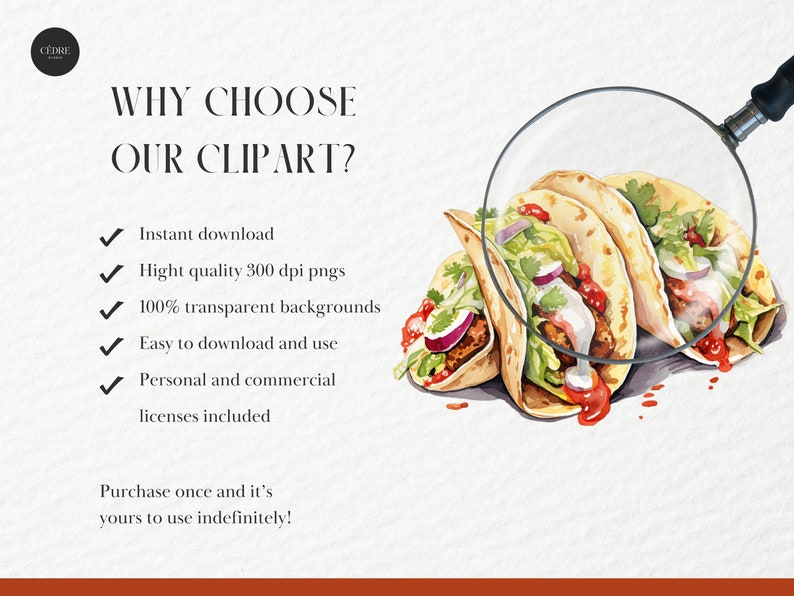 Watercolor Mexican Cuisine Clipart, Mexican Food Clipart, Texmex ...
