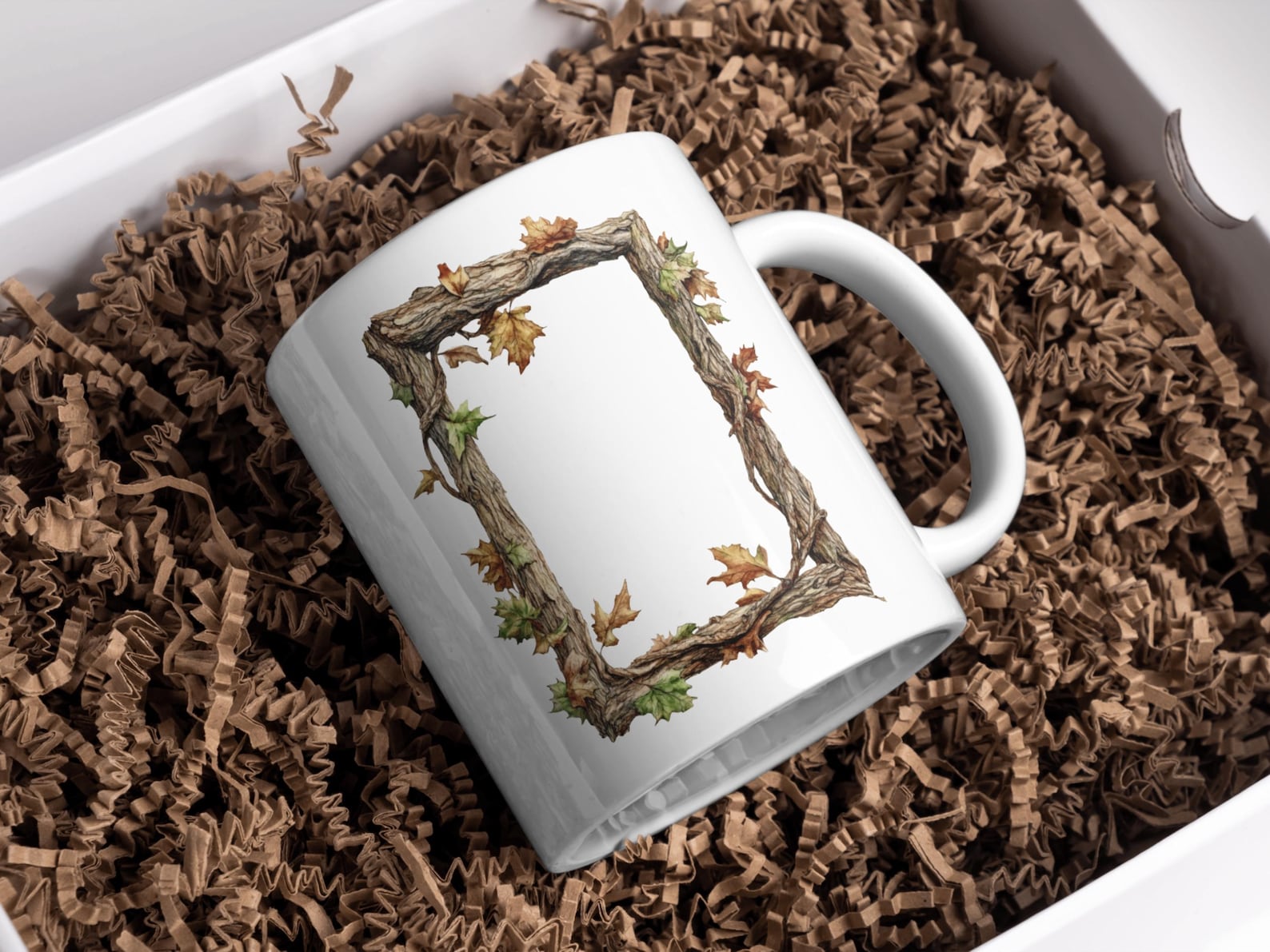 Watercolor Woodland Frames Clipart, Rustic Tree Branch Borders, Forest ...